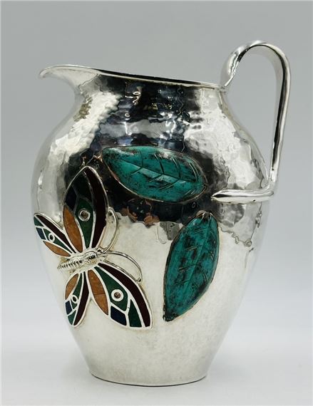 Emilia Castillo | Emilia Castillo Hammered Silverplate Pitcher with ...