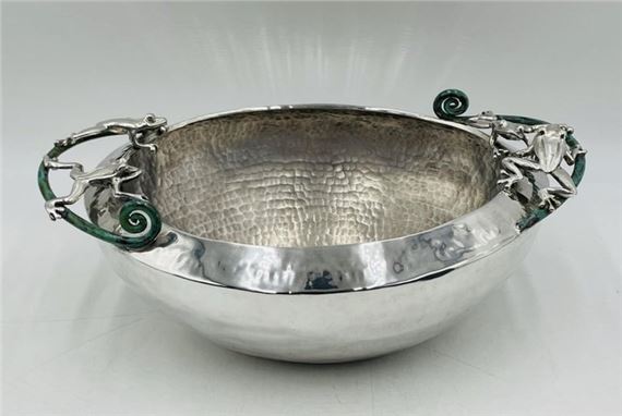 Emilia Castillo | Large Emilia Castillo Silver Bowl with Sculptural ...