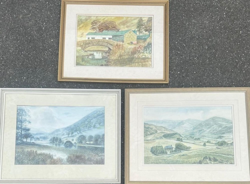 Victor Bramley | A collection of five watercolours of the Lake District ...