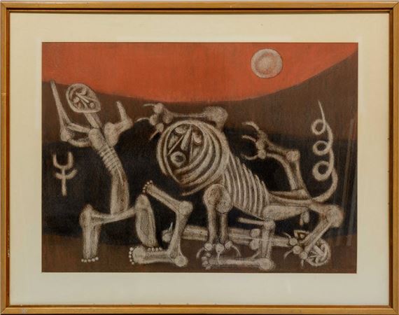 Sydney Kumalo | Abstract Man & Beast (1992) | MutualArt