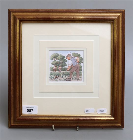 Norman Neasom | Hoeing Onions (1994) | MutualArt
