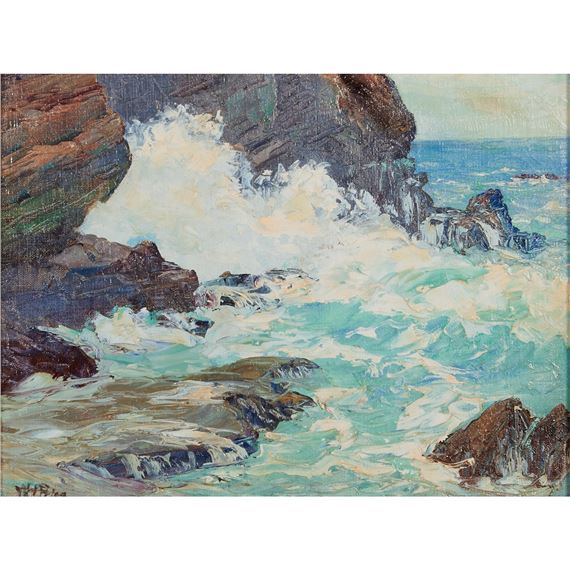 William Henry Price | Waves Crashing (1863 - 1864) | MutualArt