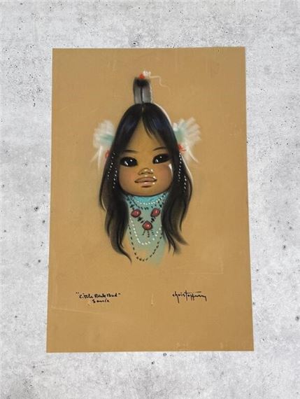 Gerda Christoffersen | Pastel Indian Drawing | MutualArt