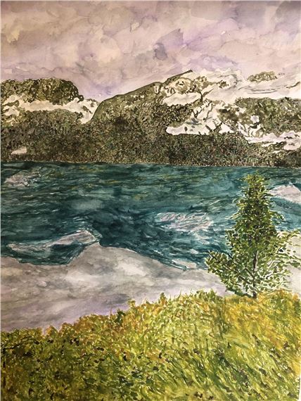Nicholas Hanson | Mountain scene Oppstryn (2025) | MutualArt