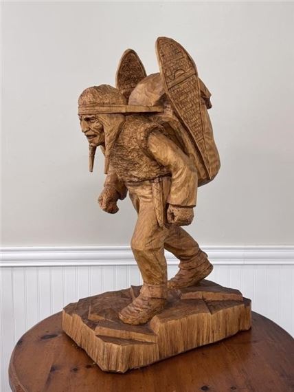 Robert Roy | Mountain Man Wood Carving | MutualArt