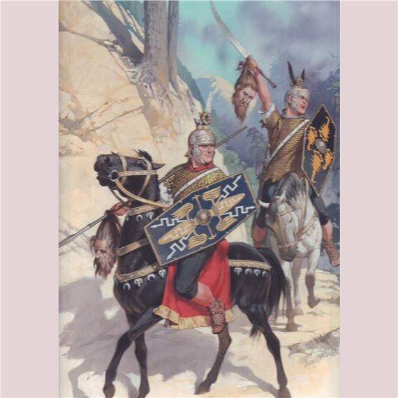 Angus McBride | Angus McBride Original Gouache on Board, Roman Cavalry ...