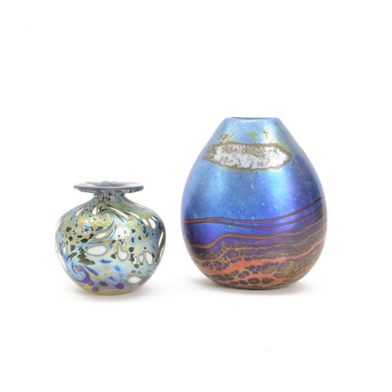 Norman Stuart Clarke | Two Norman Stuart Clarke art glass vases (1993 ...