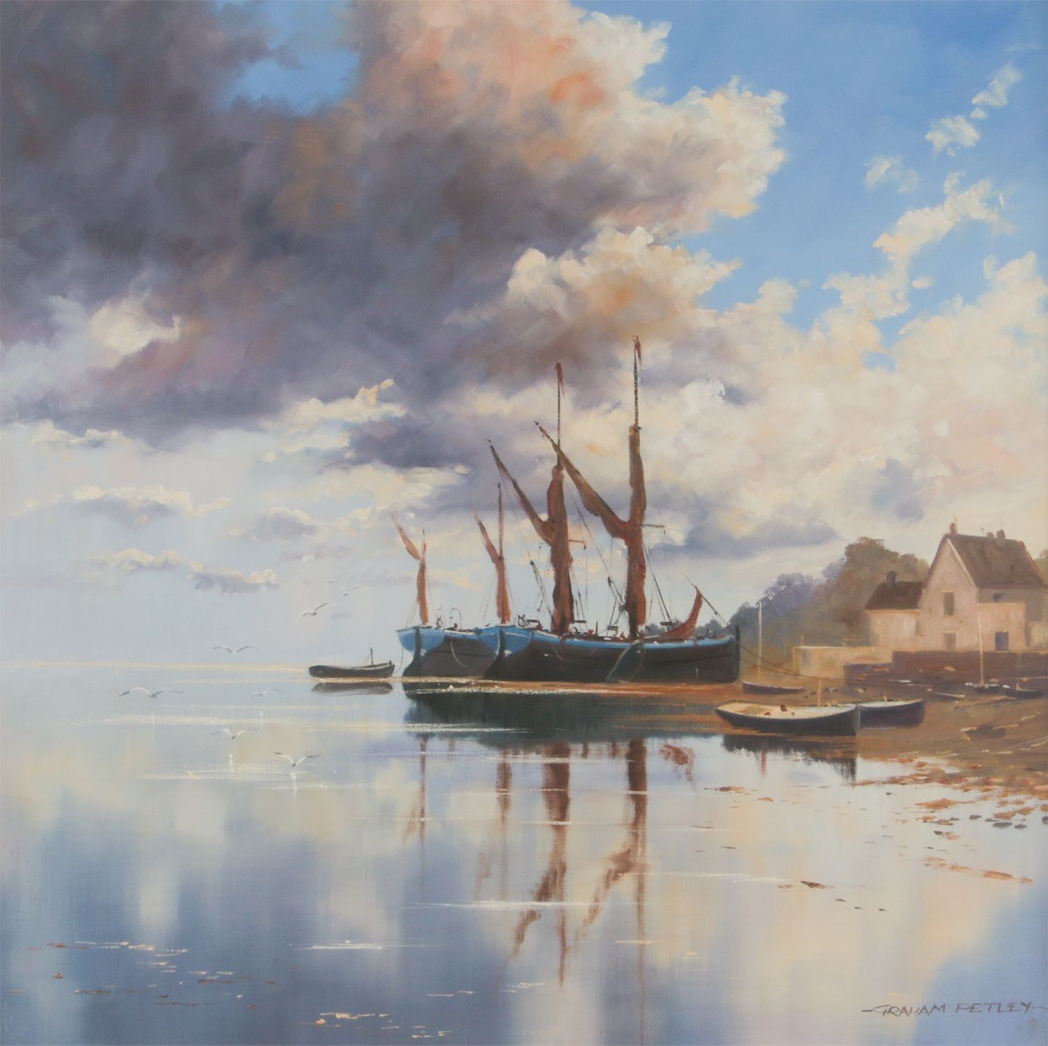 Graham Petley | EARLY MORNING FISHING BOATS | MutualArt