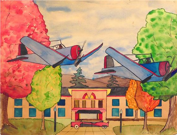 George Booth Post | Flight School | MutualArt