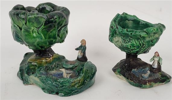 Pierre Ramel | Rare Reunion of two glazed terracotta (1952) | MutualArt