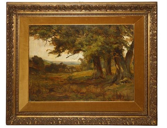 E. R. Menard | Rural landscape with trees | MutualArt