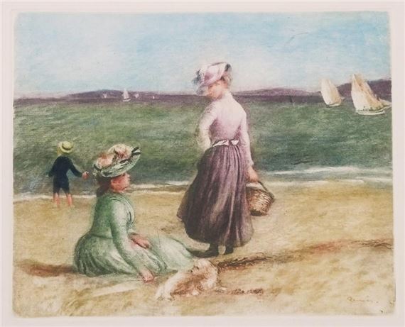 Pierre-Auguste Renoir | Sur Le Bord De La Mer | MutualArt