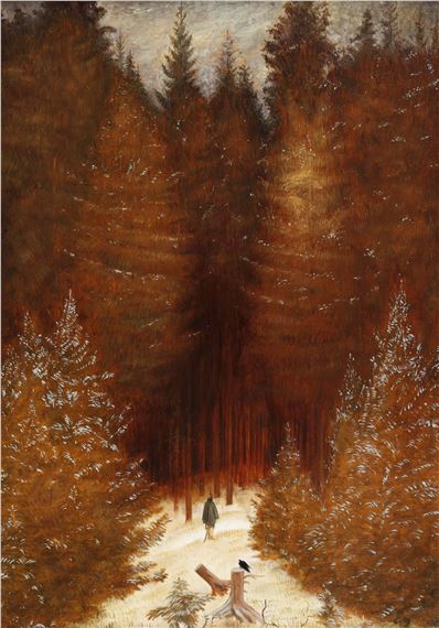 Caspar David Friedrich | Der Chasseur im Walde (1814) | MutualArt