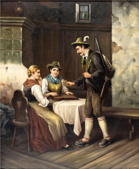 J. Arlet | Tavern Scene (Early 20th Century) | MutualArt