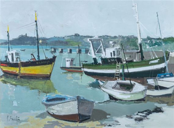 Claude Fauchère | Small fishing port in Brittany | MutualArt