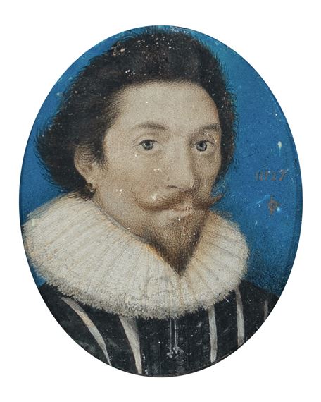 Isaac Oliver | Portrait miniature of a gentleman (1627) | MutualArt