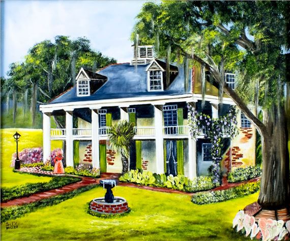 Jackie Waller | Landscape with Mansion | MutualArt