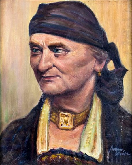 Anso Weise | Portrait of Old Bavarian Woman | MutualArt