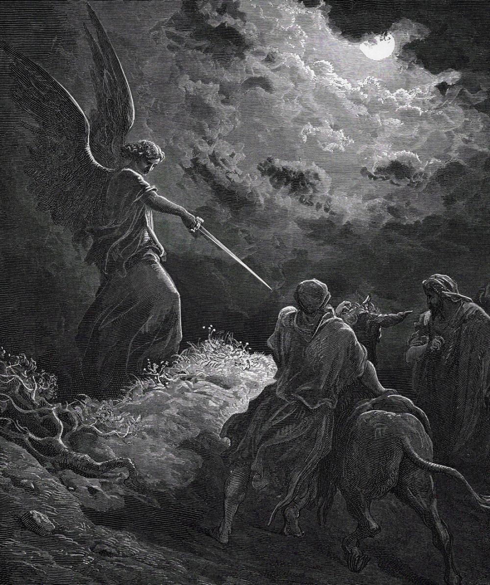Gustave Doré | The Angel and Balaam (1880) | MutualArt