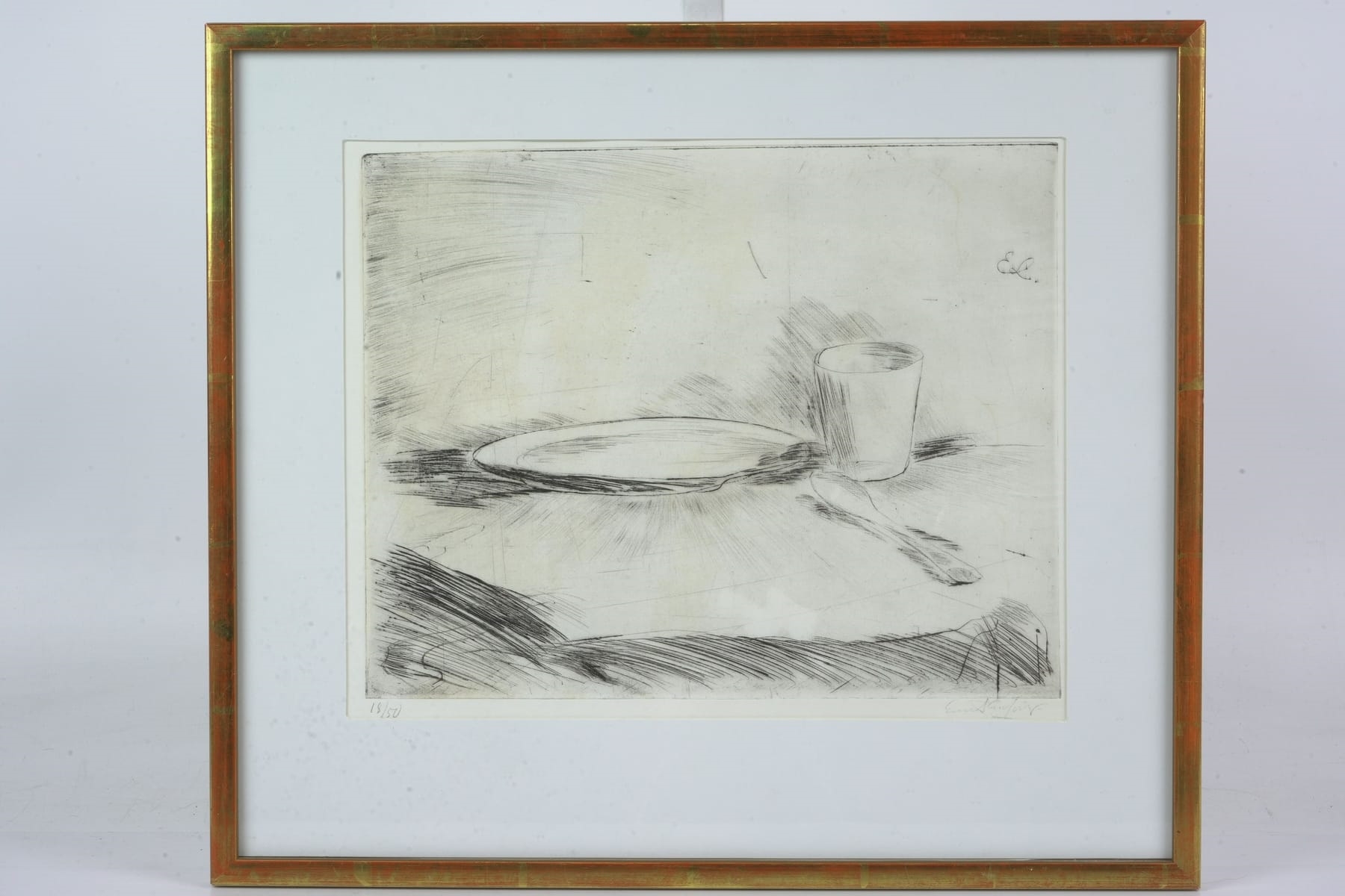 Evert Lundquist | Stilleben (Tallriken) | MutualArt