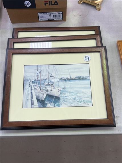 David Hopkins | 3 FRAMED DAVID HOPKINS PRINTS | MutualArt
