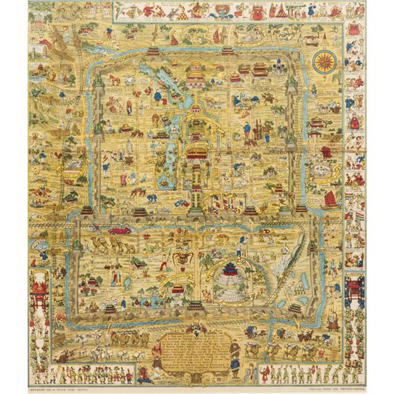 Frank Dorn | A Map and History of Peiping, 1936 (1936) | MutualArt