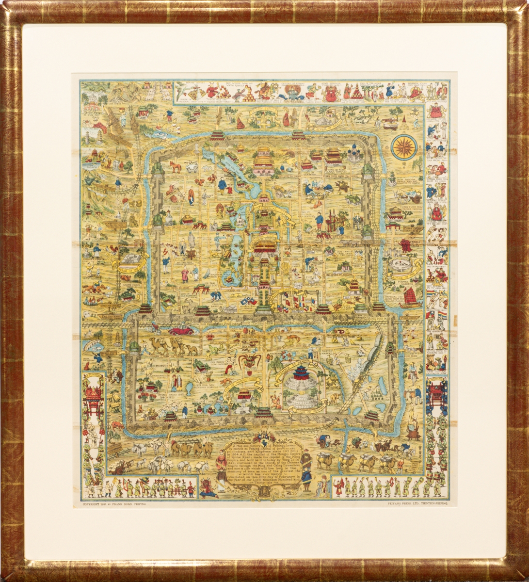 Frank Dorn | A Map and History of Peiping, 1936 (1936) | MutualArt