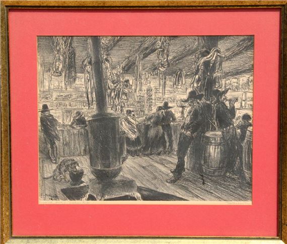 Ira Moskowitz | Interior Navajo Trading Post (1946) | MutualArt