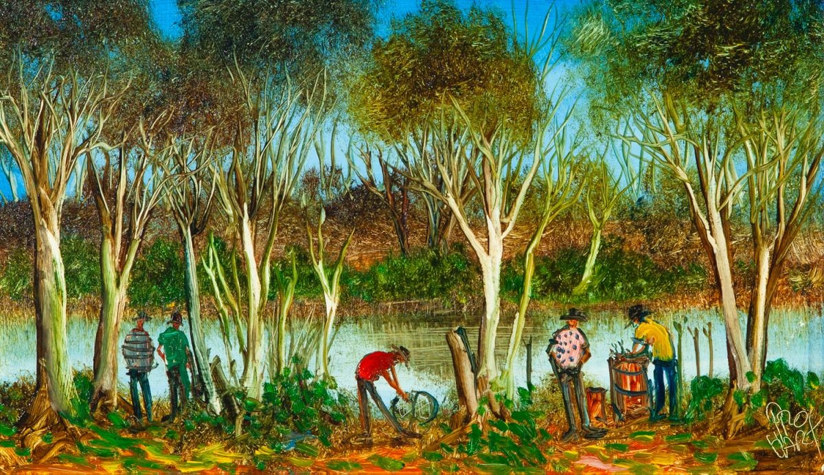 Kevin Charles Hart | CATCHING YABBIES | MutualArt