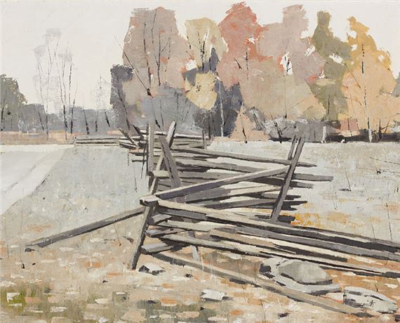 Donald Appelbe Smith | Snake Fence, Coboconk Ont (1976) | MutualArt
