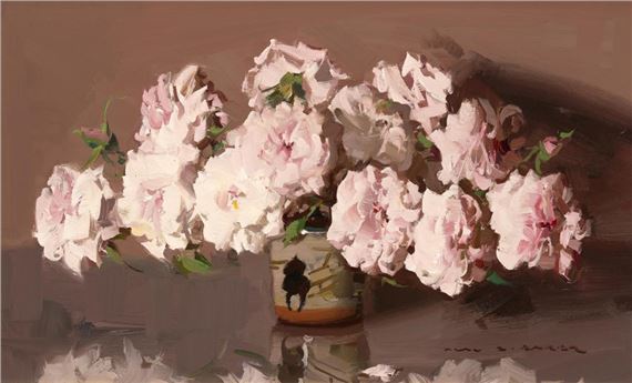 Alan Douglas Baker | Pink Roses | MutualArt