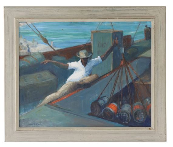 Alice H. Earle | Fisherman in Boat | MutualArt