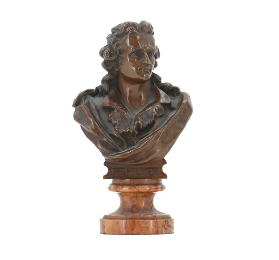 Friedrich Schiller | Small Bronze Bust of Fredrich Schiller | MutualArt