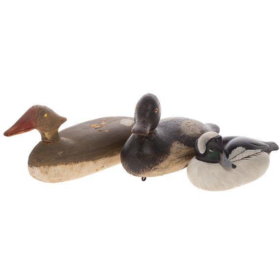 Dan Brown | A Dan Brown Duck Decoy & Two Carved Duck Decoys (1969 ...