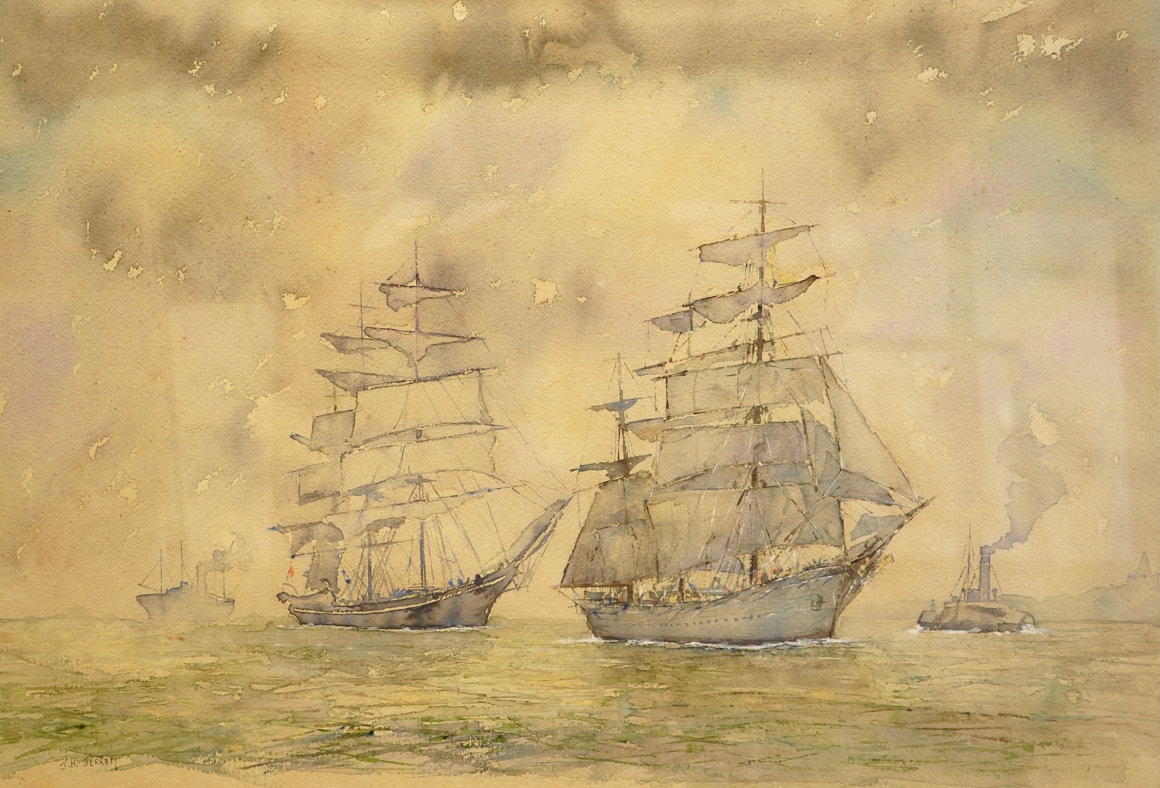 James Jerram | Tall ships at sea | MutualArt