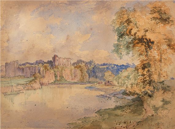 John Steeple | A collection of landscapes of a ruined castle, a ...