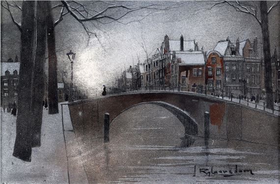 Jan Rijlaarsdam | Stadsgezicht Amsterdam | MutualArt