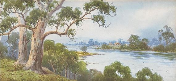 Walter A. Barratt | River Landscape (1928) | MutualArt
