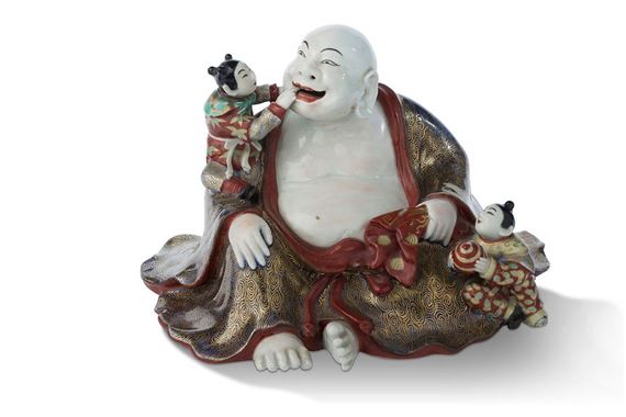 Japanese School, 19th Century | Porcelain statue of Hotei (19th Century ...