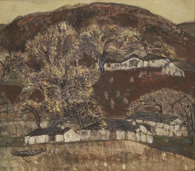 Ling Hong | Autumn Colors in the Mountain Residence (1990) | Artwork ...