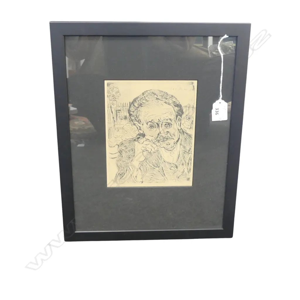 Vincent Van Gogh | PRINT OF VAN GOGH ETCHING MAN WITH PIPE | MutualArt