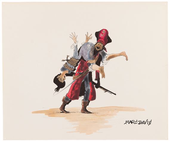 Marc Davis | Pirates of the Caribbean ride concept painting (Circa ...