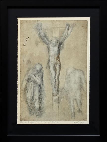 Michelangelo | Christ on the Cross Between the Virgin and Saint John ...