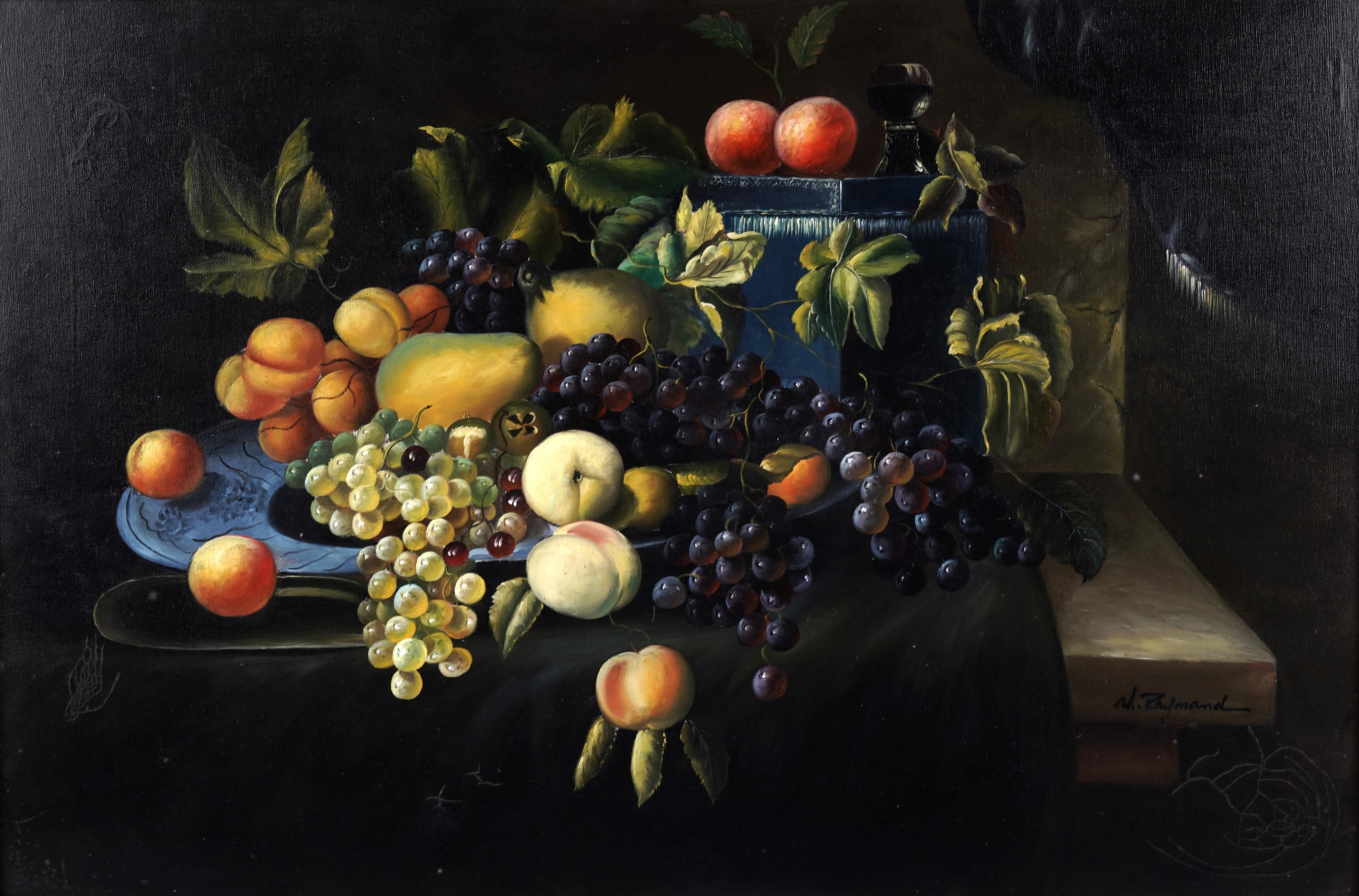 M. Raymond | Still life with fruit (19th Century) | MutualArt