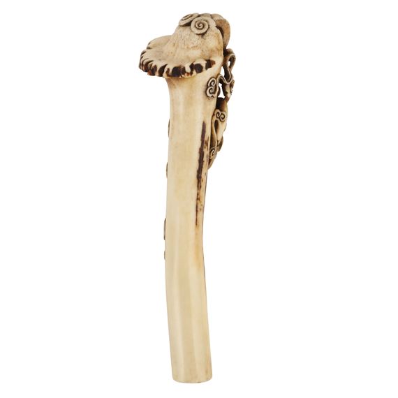 Isshosai Hakumin | A Japanese sashi-netsuke of a scepter in the style ...
