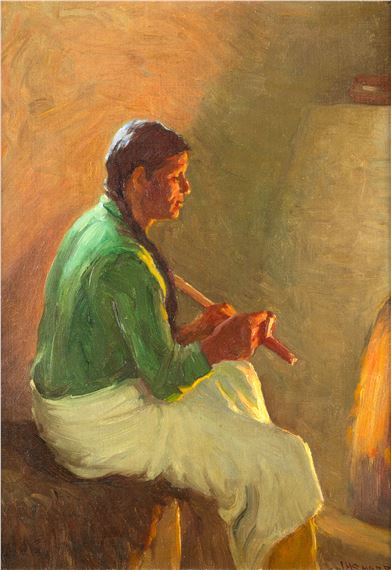 Joseph Henry Sharp | The Old Arrow Tree | MutualArt