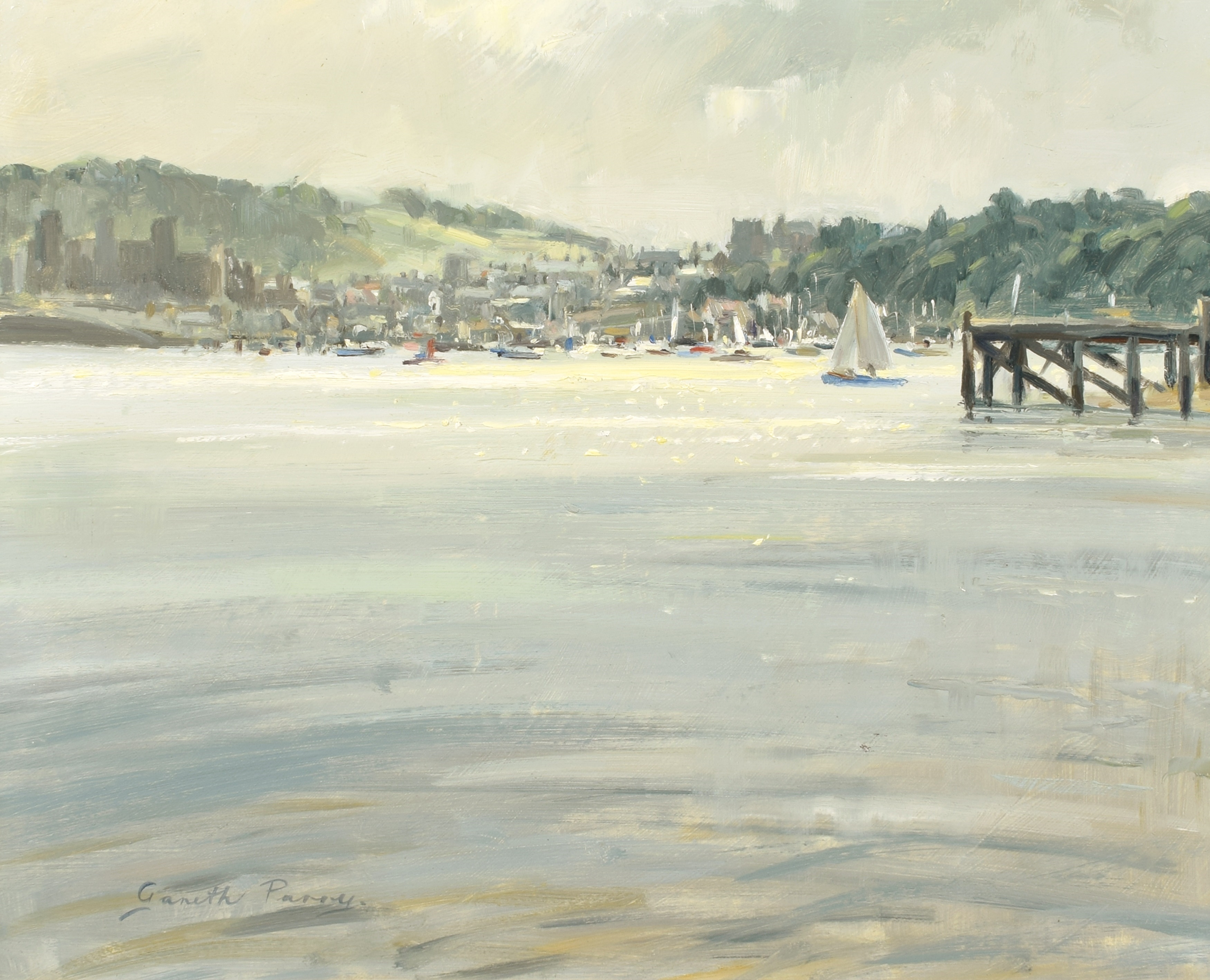 Gareth Parry | Conwy Harbour and Castle | MutualArt