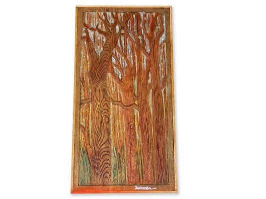Philip Zuckman | Philip Zuckman Carved Wood Panel | MutualArt