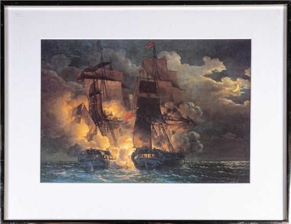 Louis Philippe Crepin | BATTLE BETWEEN THE FRENCH FRIGATE ARETHUSE AND ...