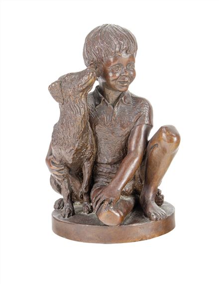 Charles Parks | Boy with Dog (1974) | MutualArt